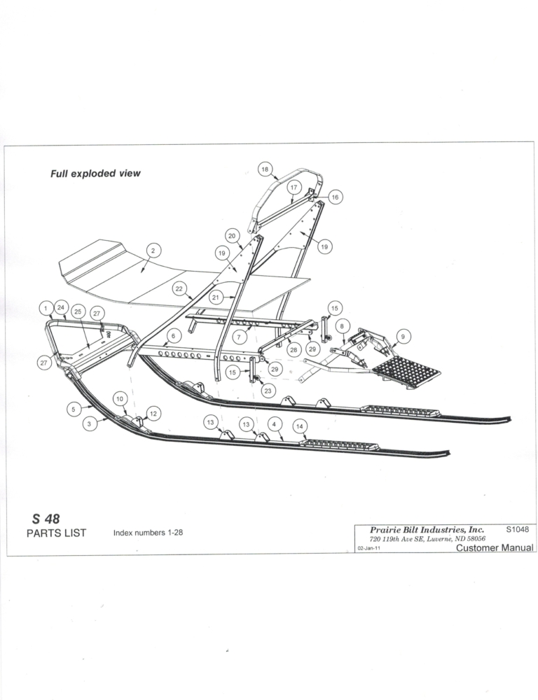 Sled Frame Parts – Prairie Bilt Sleds